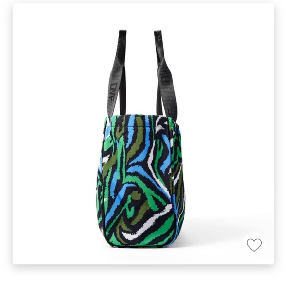 Diane Von Furstenberg | Bags | Disco Zebra Green Tote Bag Dvf Target ...